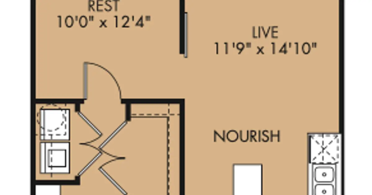 Unit 3007 - 1x1 700 sf Classic (A5x) | Bridge at Midtown Commons